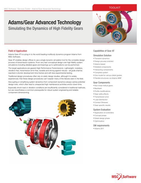 Adams/Matlink Toolkit V2010r2 - MSC Software