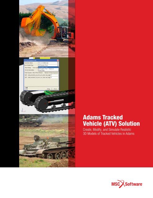 Adams Tracked Vehicle (ATV) Solution - MSC Software