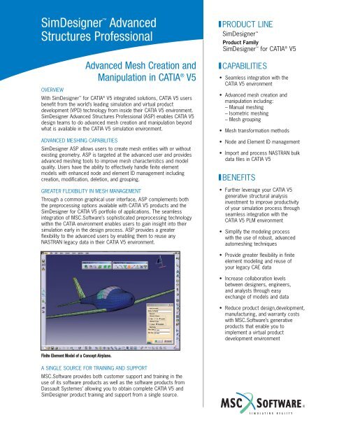 SimDesigner ASP - MSC Software