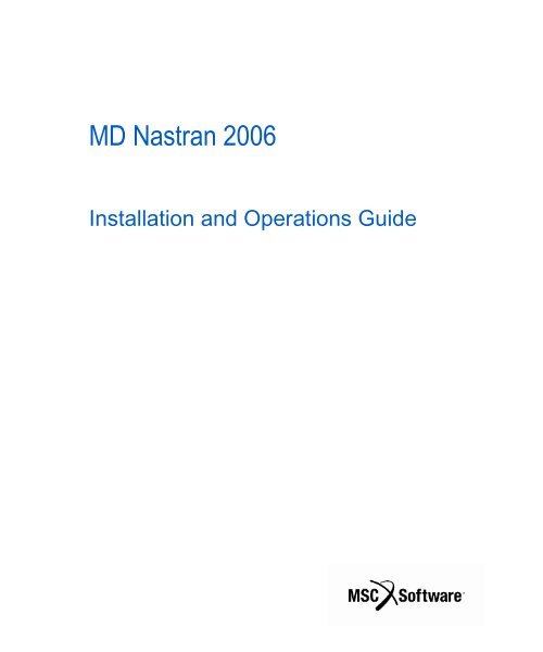 MD Nastran 2006 - MSC Software