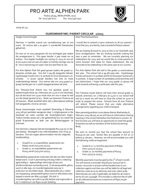 PRO ARTE ALPHEN PARK