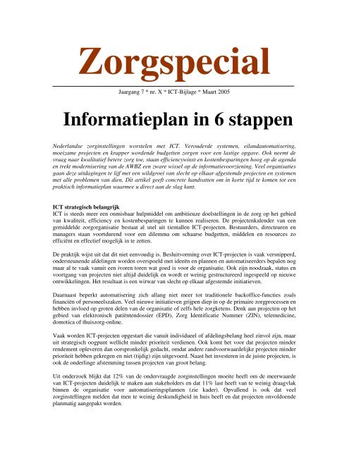 Informatieplan in 6 stappen
