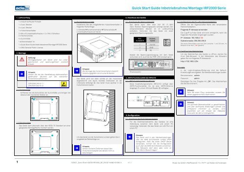 IRF2000 QuickStartGuide DE/EN - ads-tec