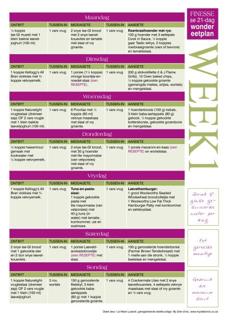 wonder eetplan - mailers.carpediem...