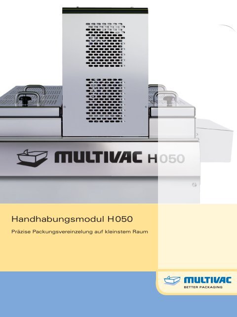Handhabungsmodul H 050 - Als PDF downloaden - Multivac