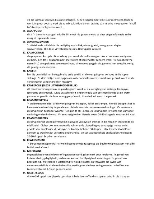 vir die losmaak van slym