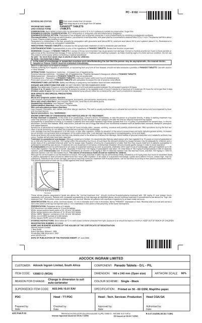 ADCOCK INGRAM LIMITED - Adcock Ingram Pain Relief