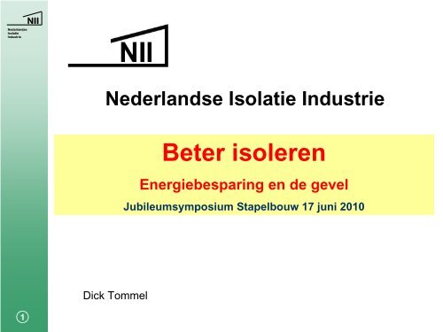 Beter isoleren