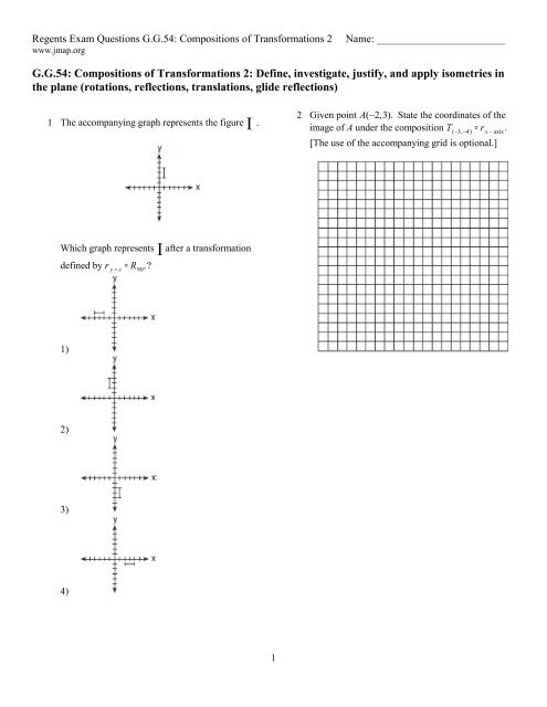 G.G.54: Compositions of Transformations 2: Define ... - JMap
