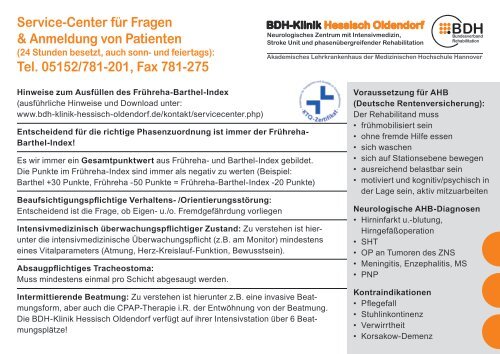 Service-Center für Frage