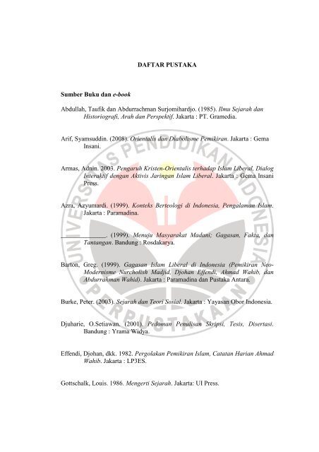 DAFTAR PUSTAKA Sumber Buku dan e-book Abdullah, Taufik dan ...