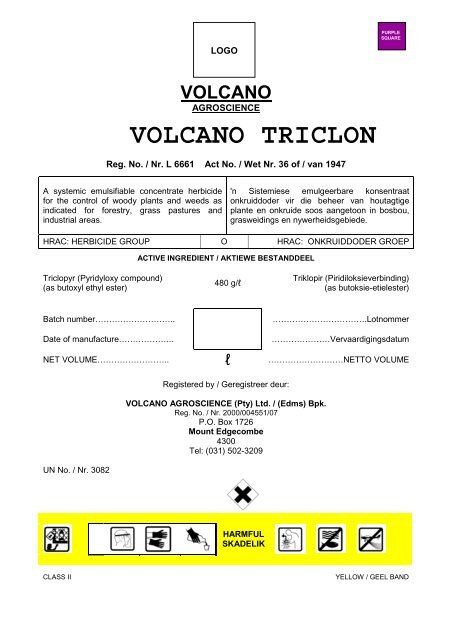 volcano triclon - Bush Encroachment