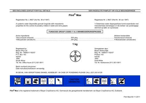 Flint Max 1 kg - Bayer Crop Science