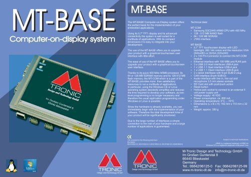 Flysheet Sheet MT-BASE - ADKOM Elektronik Gmbh