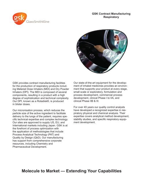 GSK Contract Manufacturing - Respiratory