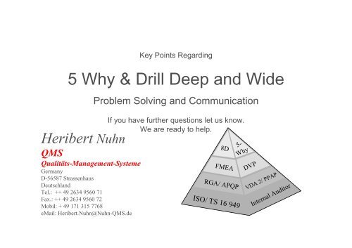 5 Why & Drill Deep and Wide - Nuhn-QMS.de