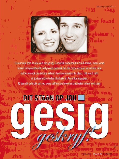 die studie van die gesig - Face Profiling and Consulting by Face ...