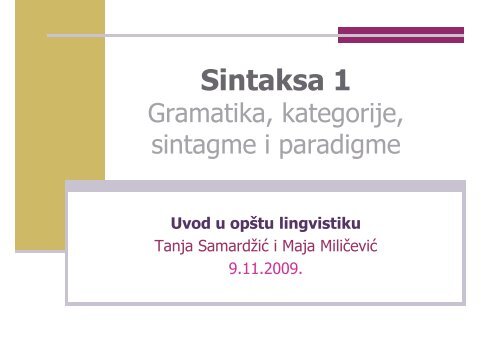 Sintaksa 1