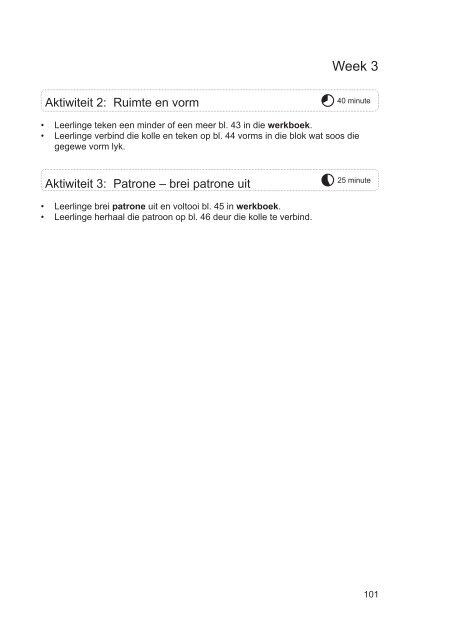 Aktiwiteit 2: Ruimte