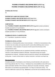 ZARTAN 50 mg ZARTAN 100 mg - Pharma Dynamics