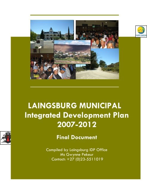 LAINGSBURG MUNICIPAL Integrated Development Plan 2007-2012