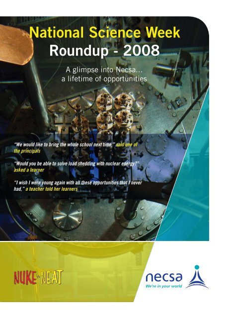 National Science Week Roundup - 2008 - Necsa