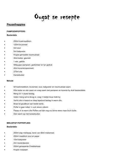 Ougat se resepte Ougat se resepte - Peterjasie