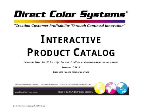DCS Catalog effective 030111 - Direct Color Systems
