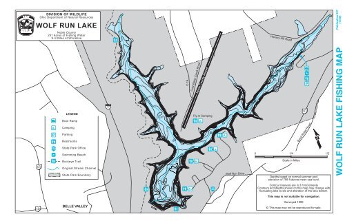 Wolf Run Lake Fishing Map - Ohio Department of Natural Resources