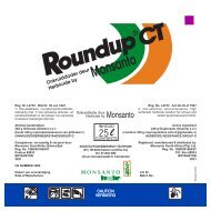 MSDS Roundup Transorb HC Liquid Herbicide - Monsanto