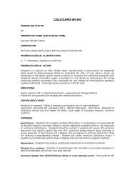 FEDALOC SR 30 mg FEDALOC SR 60 mg - Pharma Dynamics