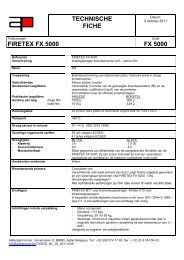 TECHNISCHE FICHE FIRETEX FX 8000 FX 8000 - Aalterpaint