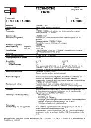 TECHNISCHE FICHE FIRETEX FX13381/2 FX13381/2 - Aalterpaint