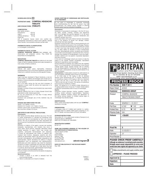 REMP0011-COMPRAL TABLETS.indd - Adcock Ingram Pain Relief