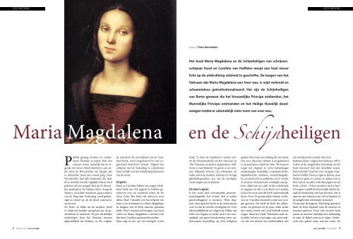Het boek Maria Magdalena en de Schijnheiligen van schrijvers ...