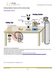 Pressure cell for packing capillary columns - UW Proteomics Resource