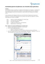 Handleiding gebruik ZorgDomein voor MicroHIS X gebruikers