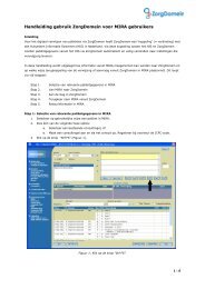 Handleiding gebruik ZorgDomein voor MicroHIS X gebruikers