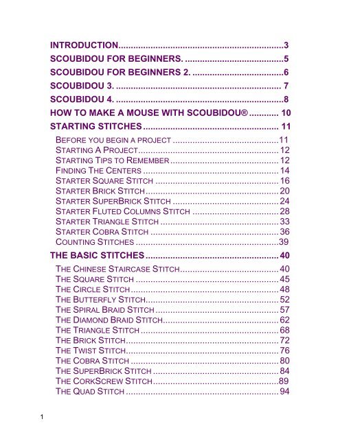 Scoubidou for beginners.