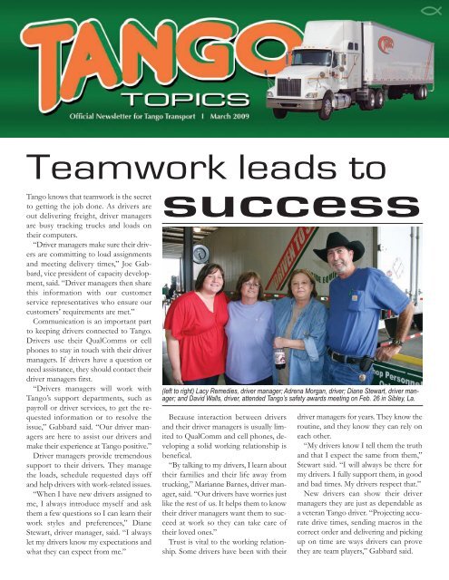 success - Tango Transport