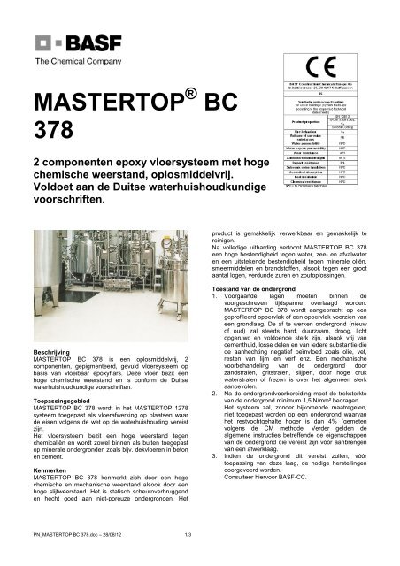 MASTERTOP BC 378 - Basf Cc