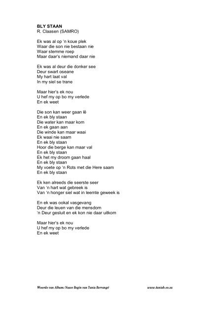 ALLIE WOORDE - NUWE BEGIN.pdf - taniab.co.za