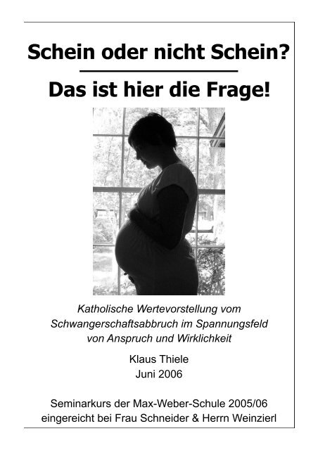 Schein oder nicht Schein? Das ist hier die Frage!