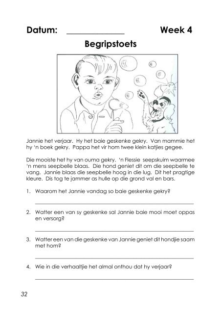 Datum: ______ Week 4 Begripstoets - Christelike Biblioteek