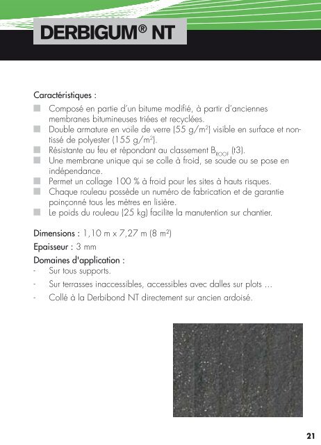 20 DERBIGUM ® NT Membra