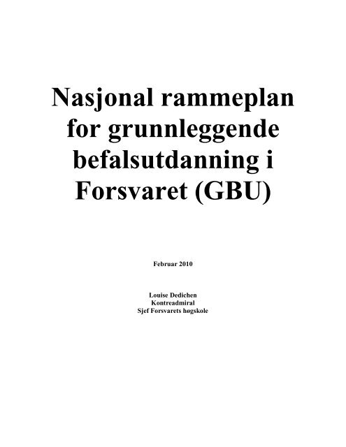 Rammpelan GBU.pdf - Forsvaret