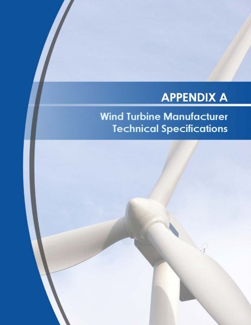 Appendix A - Turbine Manufacturer Technical Specification - 1.6MW