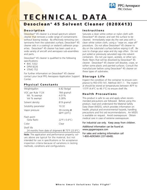 Desoclean 45 - PPG Industries
