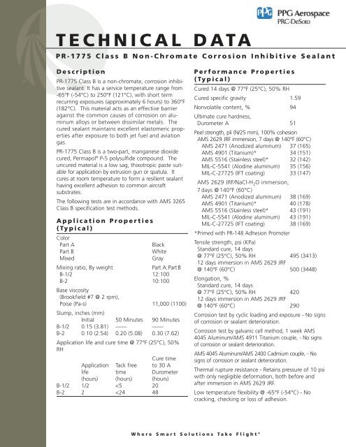 PR-1775 Class B Non-Chromate Corrosion Inhibitive - PPG Industries
