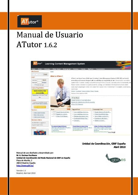 Manual de uso de ATutor